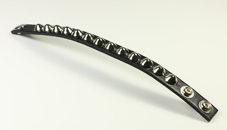 Conical Studded Bracelet, Single Row| Leatherpunk