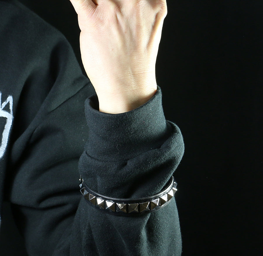 Freddie Mercury Style Studded Leather Armband| Leatherpunk
