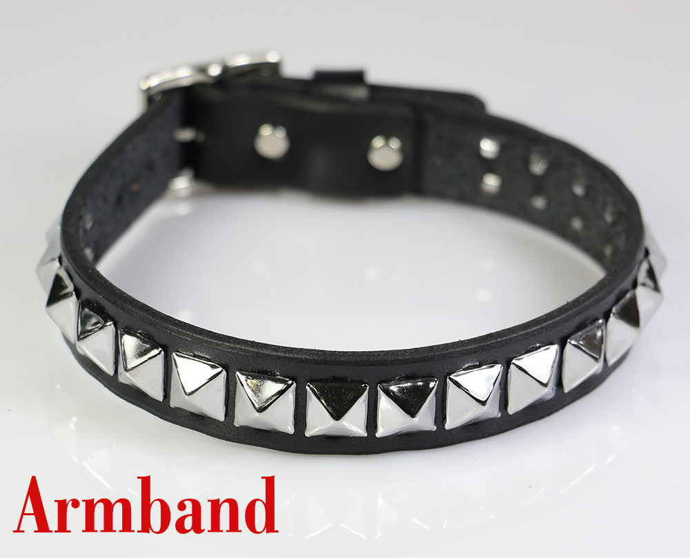 Freddie Mercury Style Studded Leather Armband| Leatherpunk